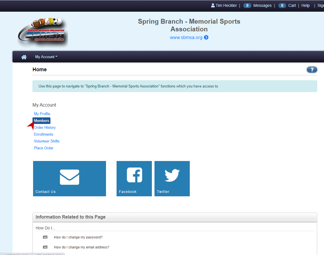 Spring Branch - Memorial Sports Association