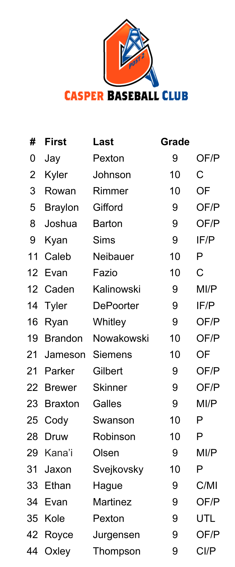 Casper Baseball Club