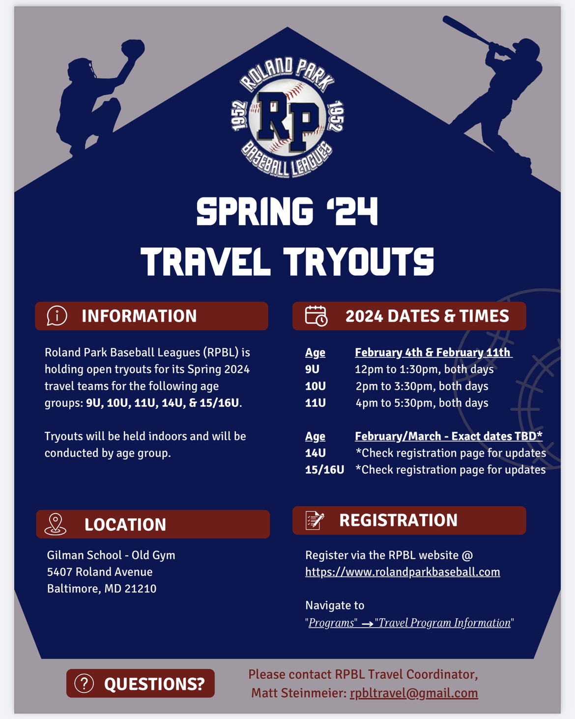 Roland Park Baseball Leagues