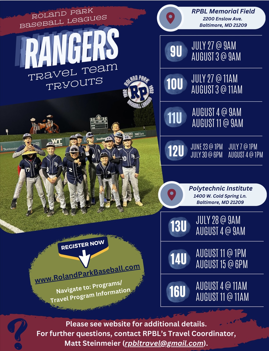 Roland Park Baseball Leagues