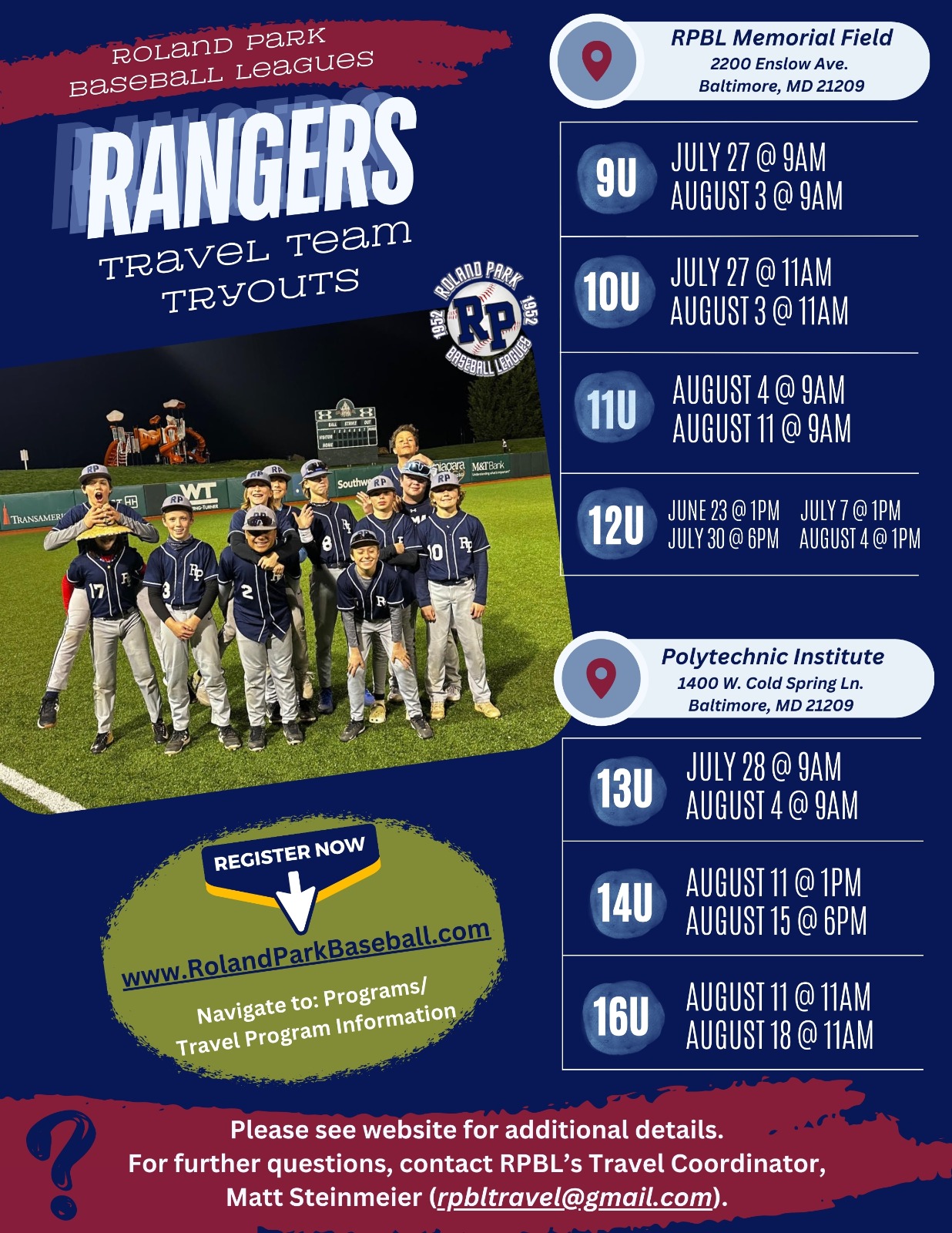 Roland Park Baseball Leagues