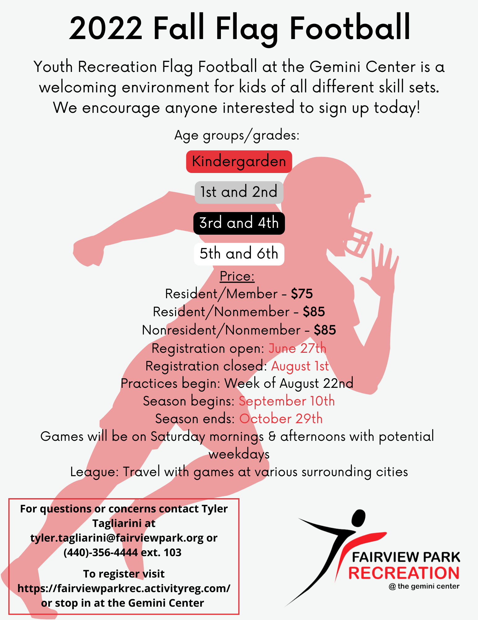 Fairview Park Recreation Department