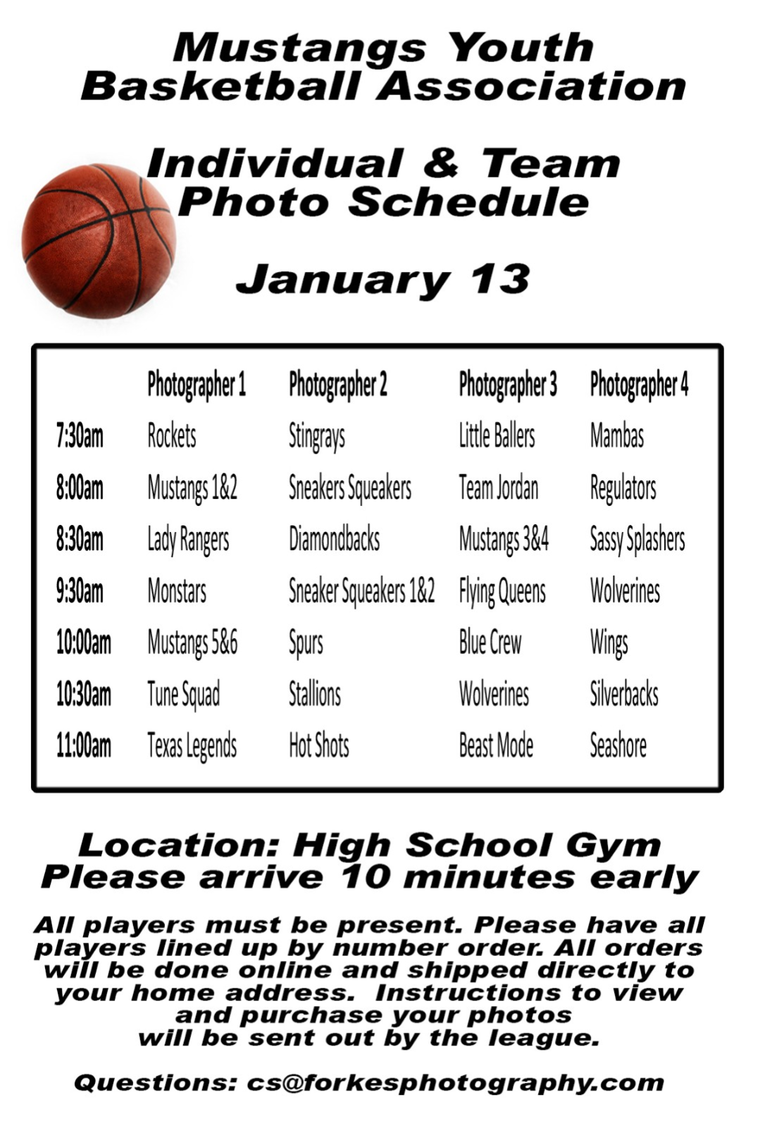 Mustangs Youth Basketball Association